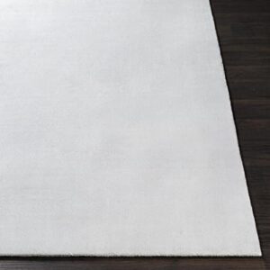 Mark&Day Area Rugs, 5x7 Farnham Solid and Border White Area Rug, White Carpet for Living Room, Bedroom or Kitchen (5' x 7'6")