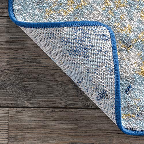 nuLOOM Waterfall Vintage Abstract Area Rug, 6' 7" x 9', Blue