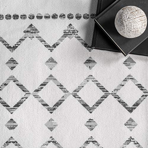 nuLOOM Moroccan Blythe Machine Washable Area Rug 3 ft x 5 ft