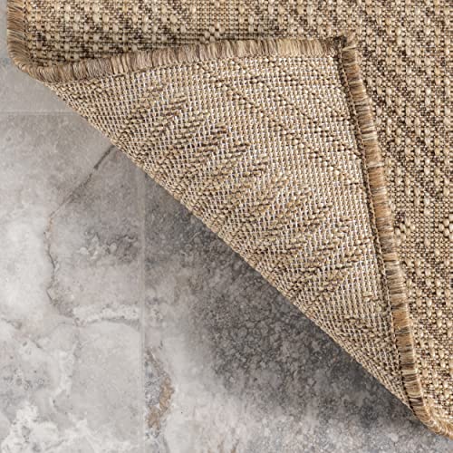 nuLOOM Freda Casual Geometric Indoor/Outdoor Area Rug, 8' x 10', Beige