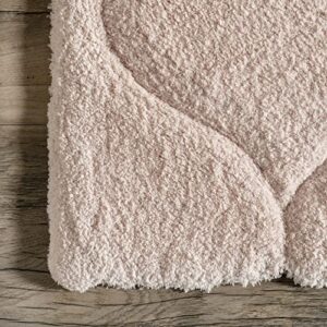 nuLOOM Shaggy Elsie Area Rug, 7' 6" x 9' 6", Pink