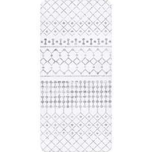 nuloom moroccan anti fatigue kitchen or laundry room comfort mat, 18″ x 30″, light grey