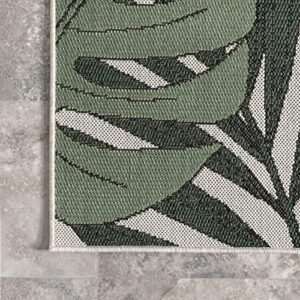 nuLOOM Rasia Tropical Palm Indoor/Outdoor Area Rug, 5' x 8', Green