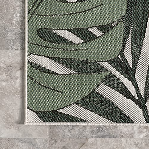 nuLOOM Rasia Tropical Palm Indoor/Outdoor Area Rug, 5' x 8', Green