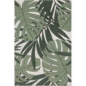 nuLOOM Rasia Tropical Palm Indoor/Outdoor Area Rug, 5' x 8', Green