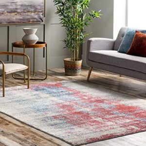 nuLOOM Dixie Contemporary Abstract Waterfall Area Rug, 8' 10" x 12', Rust