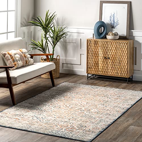 nuLOOM Theresia Vintage Floral Area Rug, 5' x 8', Beige