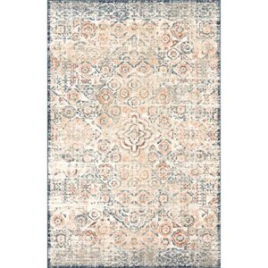 nuLOOM Theresia Vintage Floral Area Rug, 5' x 8', Beige