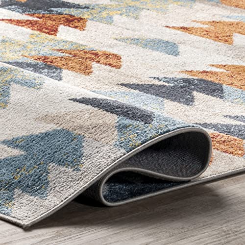 nuLOOM Allegra Southwestern Machine Washable Area Rug, 8' x 10', Multi