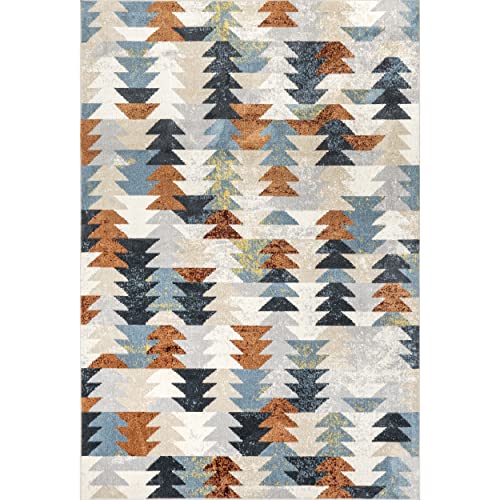 nuLOOM Allegra Southwestern Machine Washable Area Rug, 8' x 10', Multi