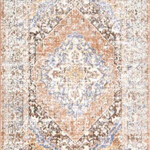 nuLOOM Vintage Kate Medallion Area Rug, 9 ft x 12 ft, Beige