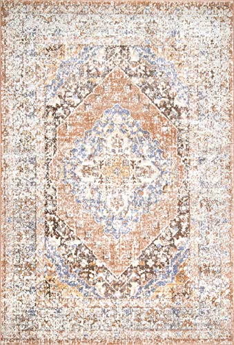 nuLOOM Vintage Kate Medallion Area Rug, 9 ft x 12 ft, Beige