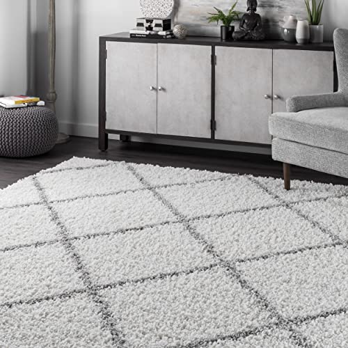 nuLOOM Tess Cozy Soft & Plush Modern Accent Rug, 2' x 3', White