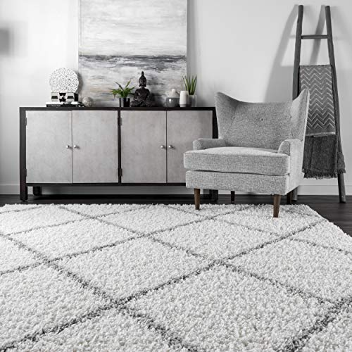 nuLOOM Tess Cozy Soft & Plush Modern Accent Rug, 2' x 3', White