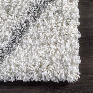 nuLOOM Tess Cozy Soft & Plush Modern Accent Rug, 2' x 3', White