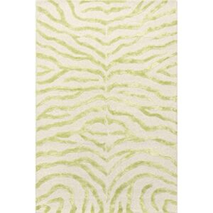 nuLOOM Zebra Hand Tufted Plush Wool Area Rug, 8' x 10', Green