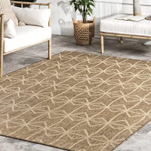 nuLOOM Saunders Geometric Indoor/Outdoor Area Rug, 8' x 10', Beige