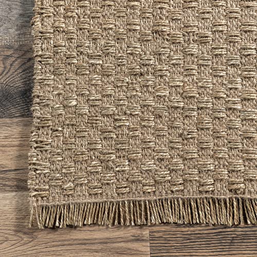 nuLOOM Tanya Casul Seagrass Fringe Area Rug, 8' x 10', Natural