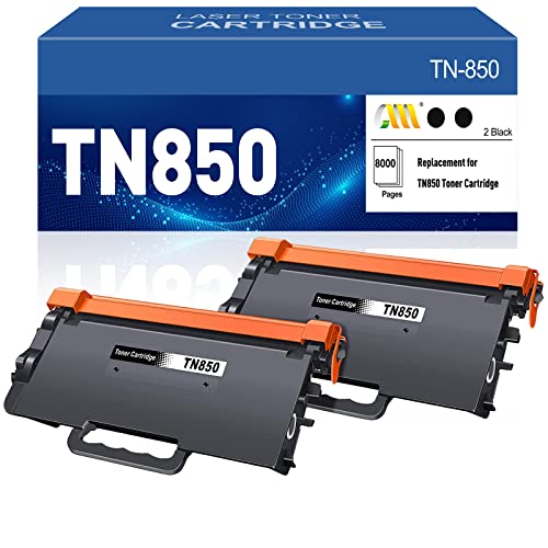 CMCMCM Compatible TN850 Toner Cartridge Replacement for Brother TN850 TN 850 TN-850 for HL-L6200DW MFC-L5900DW MFC-L5850DW MFC-L5700DW MFC-L6800DW HL-L5200DW Printer (Black, 2-Pack)