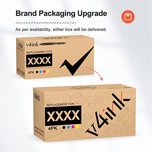 v4ink Compatible TN-436 Toner Cartridge Replacement for Brother TN436 TN436BK to use with HL-L8360CDW HL-L9310CDW HL-L8260CDW MFC-L9570CDW MFC-L8610CDW MFC-L8900CDW HL-L8360CDWT (4-Pack Color Set)