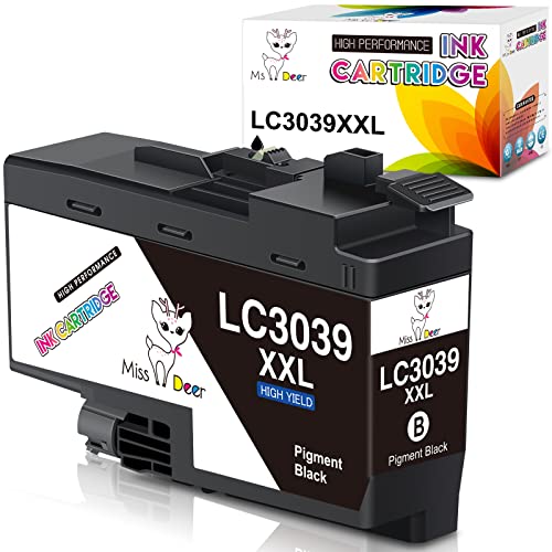 Miss Deer Compatible LC3039 Ink Cartridges Black Replacement for Brother 3039 XXL LC3039XXL LC3039BK LC3037XXL LC3037 for Brother MFC-J5845DW MFC-J5945DW MFC-J6545DW MFC-J6945DW Printers 1-Black