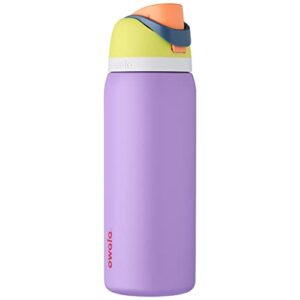 owala freesip insulated stainless steel water bottle with straw for sports and travel, bpa-free, 32-ounce, retro boardwalk