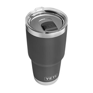 yeti rambler 30 oz stainless steel vacuum insulated tumbler w/magslider lid, charcoal