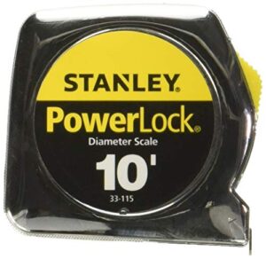 stanley tools 33-115 6 pack 10ft. powerlock pocket tape rule with diameter scale