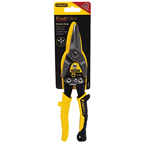 STANLEY FATMAX Tin Snips , Straight Cut, Aviation Snip, 9-7/8-Inch (14-563)