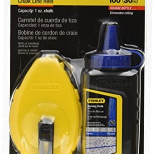 STANLEY Chalk Line, Reel with Blue Chalk (47-442)