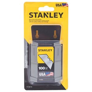 stanley hand tools 11-921a 100 pack utility knife blades & dispenser