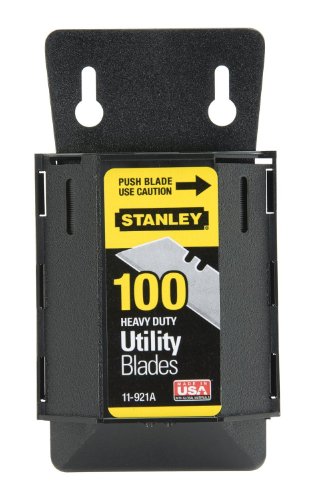 Stanley Hand Tools 11-921A 100 Pack Utility Knife Blades & Dispenser