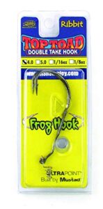 stanley srdt1-40 ribbit double take fishing hook, black