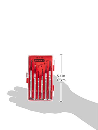 STANLEY Screwdriver Set, Jewellers Precision, 6-Piece (66-039)