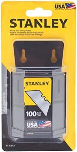 stanley 11-921a 1992 heavy duty utility blades w/dispenser 100 per package (3 packages 300 blades)