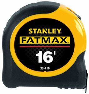 stanley hand tools 33-716 16′ fatmax® blade armor™ coating tape rule