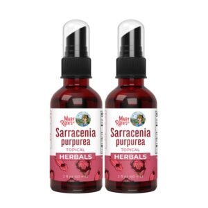 maryruth organics sarracenia purpurea liquid | sarracenia purpurea topical herbal liquid | purple pitcher plant | vegan | non-gmo | gluten free | 2 fl oz | 2 pack