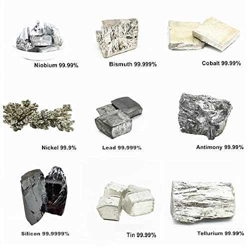 Pure Element Ingot Chunk Grain Lab Use Purity Tellurium Bismuth Zinc Silicon Nickel Tin Cobalt Niobium Lead (1, Niobium-100g)