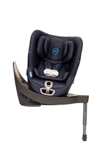 cybex sirona s rotating convertible car seat with sensorsafe 2.1, children newborn to four years, easy child load, infant baby toddler preschooler, indigo blue