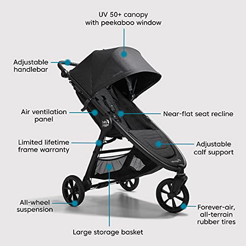 Baby Jogger City Mini GT2 All-Terrain Stroller, Opulent Black