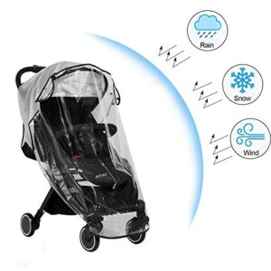 Hrzeem Universal Stroller Rain Cover and Mosquito Net (2 Pieces), Travel Weather Shield for Windproof, Waterproof, Protect from Sun Dust Snow