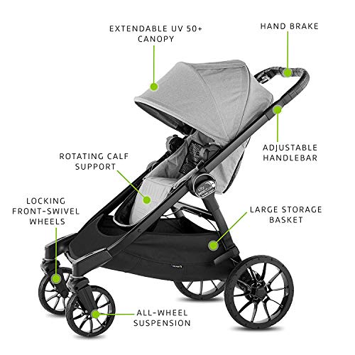 Baby Jogger City Select LUX Stroller | Baby Stroller with 20 Ways to Ride, Goes from Single to Double Stroller | Quick Fold Stroller, Port