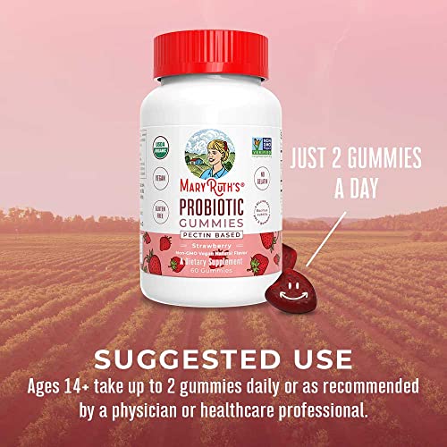 USDA Organic Astragalus Root Liquid Drops & USDA Organic Probiotic Gummies Bundle by MaryRuth's | Immune, Focus, and Cardiovascular Support | Digestive Support | Gut Health Supplement