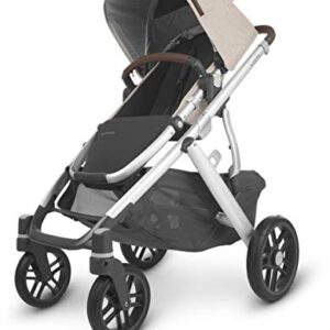 UPPAbaby Vista V2 Stroller - Declan (Oat Melange/Silver/Chestnut Leather) + Travel Bag for Vista, V2, Cruz, V2