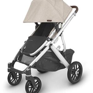 UPPAbaby Vista V2 Stroller - Declan (Oat Melange/Silver/Chestnut Leather) + Travel Bag for Vista, V2, Cruz, V2