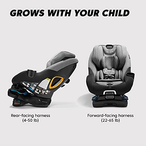 Baby Jogger City Turn Rotating Convertible Car Seat | Unique Turning Car Seat Rotates for Easy in and Out, Onyx Black