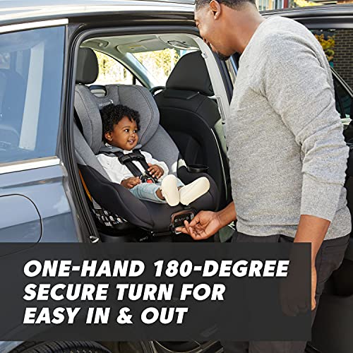 Baby Jogger City Turn Rotating Convertible Car Seat | Unique Turning Car Seat Rotates for Easy in and Out, Onyx Black