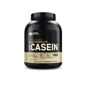 Optimum Nutrition Gold Standard 100% Micellar Casein Protein Powder, Naturally Flavored French Vanilla, 4 Pound (Packaging May Vary)