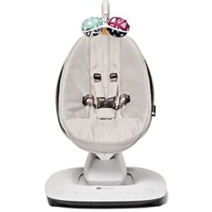 4moms MamaRoo Multi-Motion Baby Swing, Bluetooth Baby Swing with 5 Unique Motions, Grey