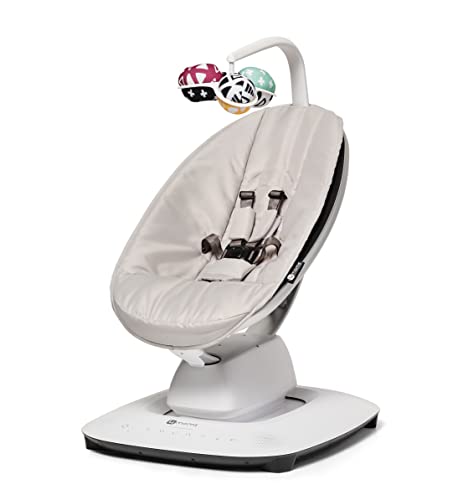 4moms MamaRoo Multi-Motion Baby Swing, Bluetooth Baby Swing with 5 Unique Motions, Grey